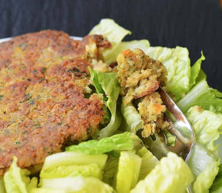 Crispy Chickpea Cutlets with Lemon Caper Sauce - Living Vegan